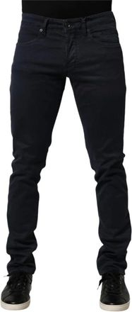 Siviglia Homme, Jeans, Noir, Taille: W33 Denim Skinny en Coton Taille Moyenne