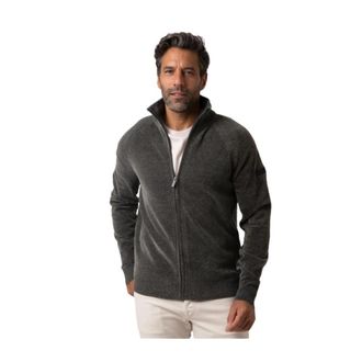 Roberto Ricci Design Velvet Rave Full Zip Strick - - Knitwear - Herren - Grau - 4XL