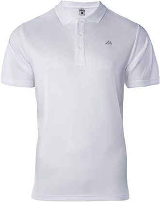 Martes Sport NODIM, Chemise Polo Homme, Opacity, Blanc/réfléchissant, X-Large