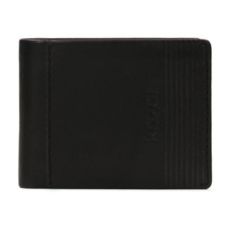 Kazar Klassische schwarze Leder Herrengeldb&ouml;rse - - Accessories - Herren - Schwarzk - ONE SIZE