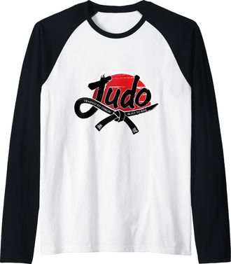 Creativemotions Judo - Schwarzer Gürtel - Aufgehende Sonne Raglan