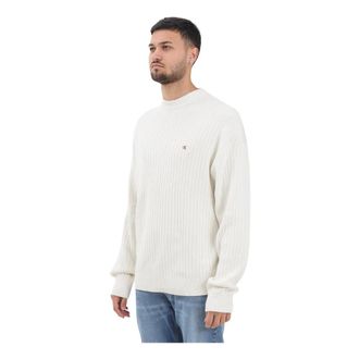 Calvin Klein Jeans Homme, Pulls, Beige, Taille: XL Maille ras du cou