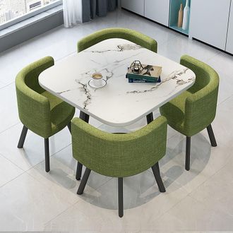 Generic Essgruppe in Tresenh&ouml;he, K&uuml;chen-Esstisch- und Stuhlset, 5-teilige Fr&uuml;hst&uuml;cksbar-M&ouml;bel mit 1 Tisch und 4 St&uuml;hlen