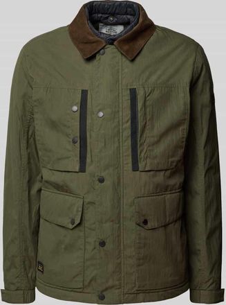 Camel Active Fieldjacket mit Umlegekragen aus Cord