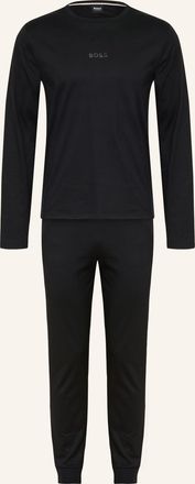 HUGO BOSS Schlafanzug Xmas schwarz