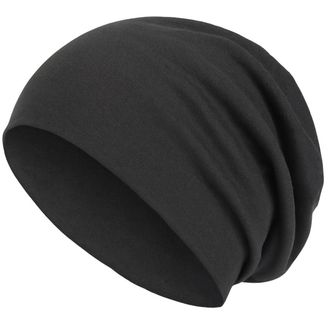 style3 Warme Herbst Winter Slouch Beanie XXL aus atmungsaktivem, feinem und leichten Jersey Unisex M&uuml;tze Winterm&uuml;tze One Size, Farbe:Anthrazit