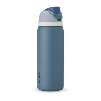 Owala FreeSip gourde isotherme en inox avec paille et couvercle, 945 ml - sans BPA, garde frais pendant 24 heures pour le sport et les voyages, Denim