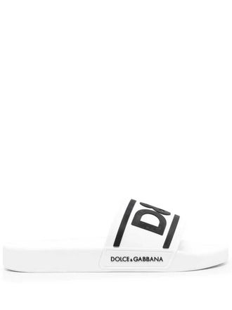 Dolce & Gabbana Sandales &agrave; glissi&egrave;re en caoutchouc Dolce & Gabbana