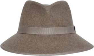 Max Mara Femme, Accessoires, Beige, Taille: 57 CM Locusta Wool Felt Fedora