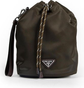 Prada Speedrock Re-Nylon and leather pouch