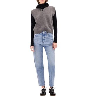Icon Denim Los Angeles Femme, Jeans, Bleu, Taille: W27 Karolina Cropped Jeans