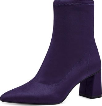 Tamaris Damen Boots mit Absatz Vegan Blockabsatz; PURPLE/lila; 36 EU