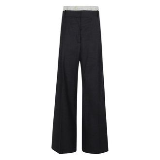 R&oacute;he Boxer Detail Hose - - Trousers - Damen - Grau - M