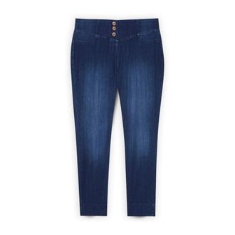 Fiorella Rubino Jeggings mit Zierkn&ouml;pfen - - Jeans - Damen - Blau - XL