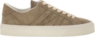 Moncler Femme, Chaussures, Beige, Taille: 39 EU Monaco M Lace-Up Low Baskets