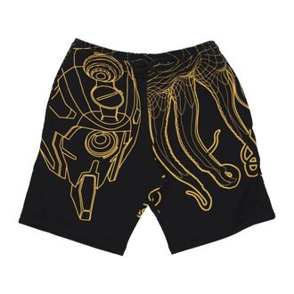 Octopus Evangelion Flowing Sweatshorts Schwarz - - Shorts - Herren - Schwarzk - L