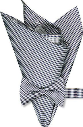 Olymp Herren Set Schleife + Einstecktuch blau