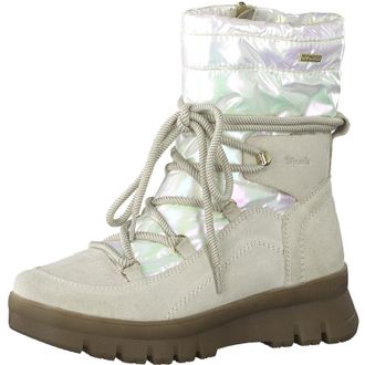Tamaris Comfort Stiefelette 8-8-86413-29-411 beige 41 Weit Comfort Fit Removable Footbed Recycled PET & TEX Membran