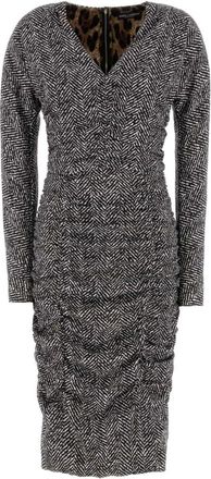 Dolce & Gabbana Femme, Robes, Gris, Taille: 40 FR Midi Dress