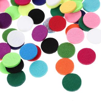 Artibetter 170 Stück Runde Nachfüllpads für Aromatherapie Anhänger Saugfähige Kompakte Ätherische Öl Diffusor Filzpads Passend für Aroma Medaillon Halskette Viel