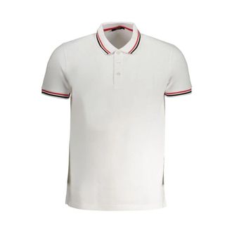 Cavalli Wei&szlig;es Baumwoll-Poloshirt mit Kontrastdetails - - Tops - Herren - Wei&szlig; - M