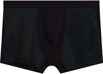 Generic Sous-v&ecirc;tements pour hommes, boxers pour hommes, doux, confortables et respirants, en maille de coton, sous-v&ecirc;tements d&eacute;contract&eacute;s pour homme, Noir, 3X