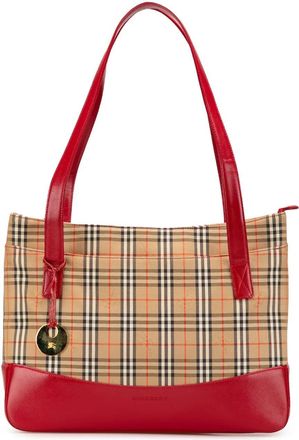 Burberry Shopper - Haymarket Check Canvas Tote - Gr. unisize - in Braun - f&uuml;r Damen