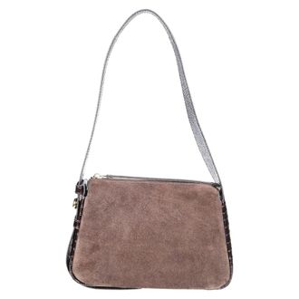 Tory Burch Romy Wildleder Umh&auml;ngetasche Klein - - Bags - Damen - Braun - ONE SIZE