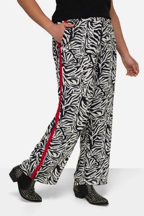 Angel Of Style Schlupfhose Hose weit und gerade Zebradruck Seitenstreifen