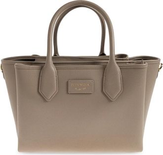 Emporio Armani Femme, Sacs, Beige, Taille: ONE Size Sac shopper moyen avec finition palmellato