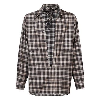 Dsquared2 Braunes Langarmhemd - - Shirts - Herren - Braun - L