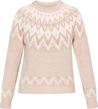 Dreimaster Dreimaster Pullover Frauen beige mehrfarbig