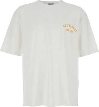 Dsquared2 Homme, Tops, Blanc, Taille: XL T-Shirt