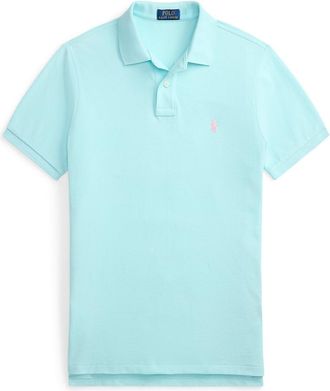 Ralph Lauren Piqu&eacute;-Poloshirt mit Logo-Stickerei, Custom Slim Fit in