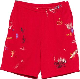 Gallery Dept. Homme, Shorts, Rouge, Taille: 2XL Shorts &agrave; &eacute;claboussures de peinture