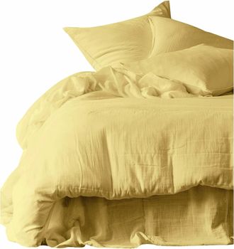 Haomy Housse de couette Dili en voile de coton Haomy