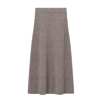 Max Mara Femme, Jupes, Brun, Taille: 40 FR Jupe Midi Coupe A