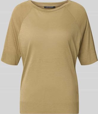 Luisa Cerano T-Shirt aus Lyocell-Baumwoll-Mix mit Rundhalsausschnitt