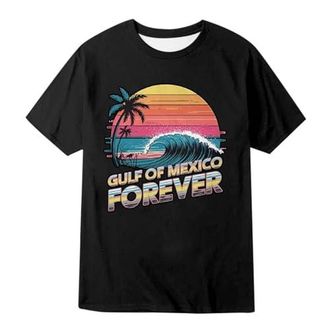 Generic T-shirt pour homme Gu Lf du Mexique pour toujours hommes, Noir, 3XL