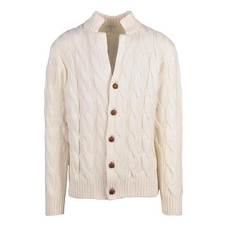 Eleventy Cardigan boutonn&eacute;e - Homme - Pulls - Blanc - Taille: XL