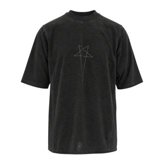 Rick Owens Jumbo SS T - Homme - Tops - Noir - Taille: XS