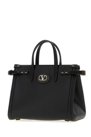 Valentino Garavani Womens Black Leather Antibes Handbag Nero Borse A Mano Bag