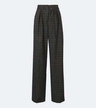 Dries Van Noten Weite Hose aus Wolle
