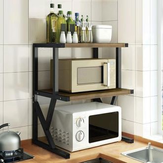 Generic Mikrowellenregal - K&uuml;chenarbeitsplatte, Desktop-Drucker, multifunktionale Aufbewahrungsl&ouml;sung for Zuhause und B&uuml;ro, platzsparende Regale for Haushalts