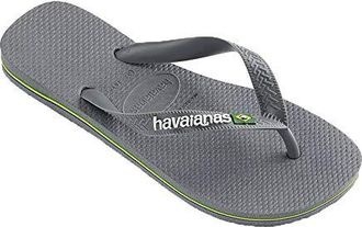 Havaianas Mixte Brasil Logo Tongs, Steel Grey Steel Grey, 25/26 EU