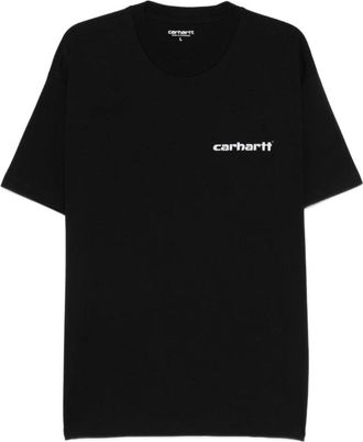 Carhartt Work in Progress Homme, Tops, Noir, Taille: 2XL S/S Archive Script T-Shirt