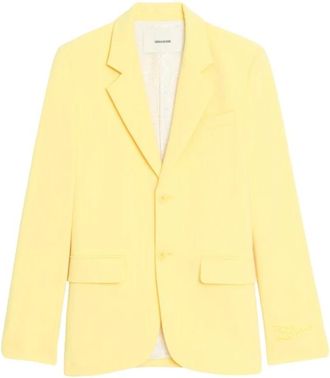 Zadig&Voltaire Femme, Vestes, Jaune, Taille: 38 FR Vanille Tailored Blazer