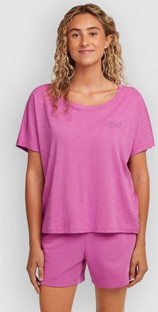 O'Neill Essentials Script Scoop Neck T-Shirt electric fuschia
