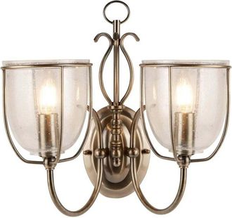 Searchlight [NEUWERTIG] B-Ware Silhouette Wandleuchte Wandlampe 2 Flammig Beleuchtung Wohnzimmer Innenbereich