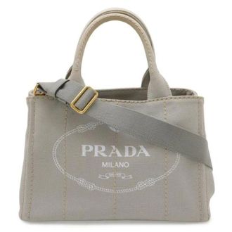 Prada Pre-owned Canapa 2way handbag - Femme - Pre-owned - Gris - Taille: ONE Size